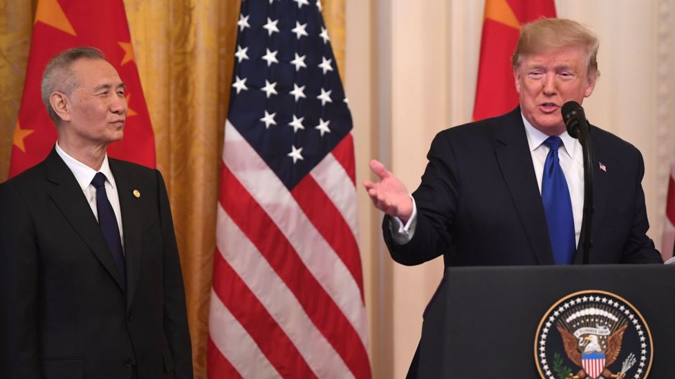 China falling short of US trade deal targets - BBC News