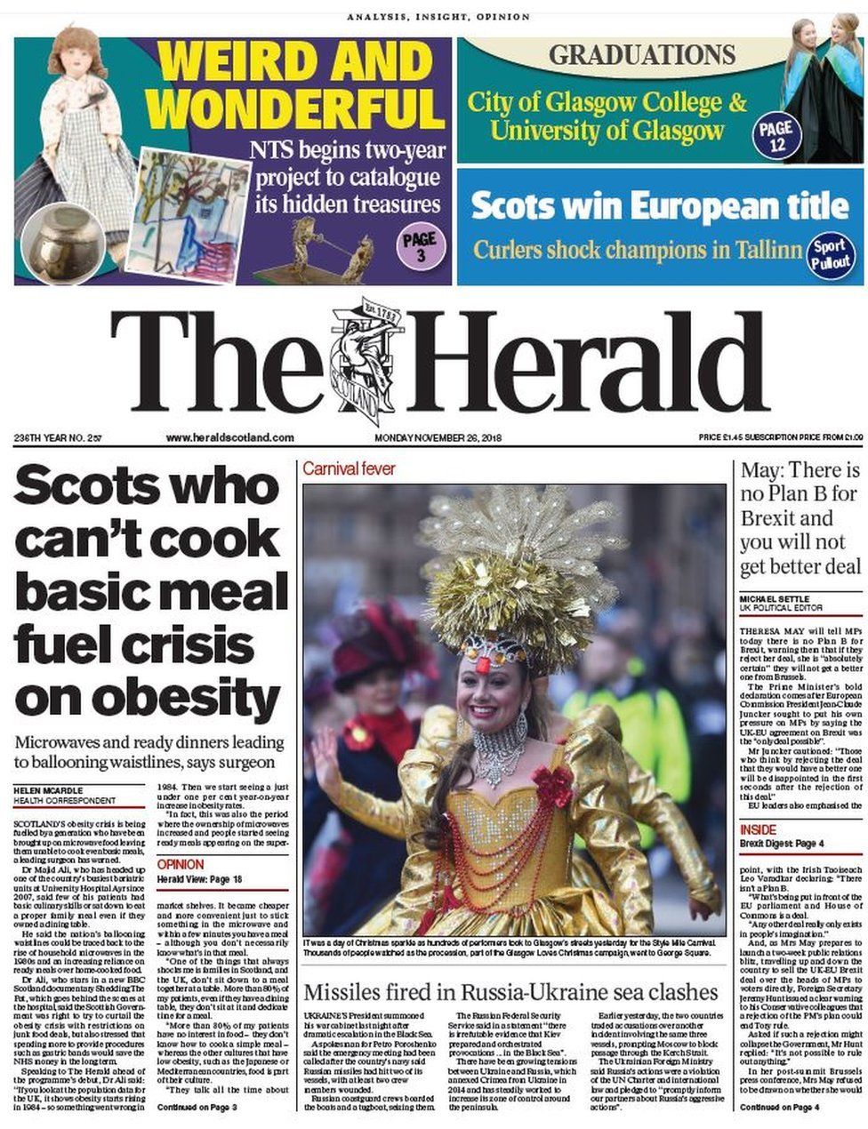 The papers: 'My deal or square one - the debate begins' - BBC News