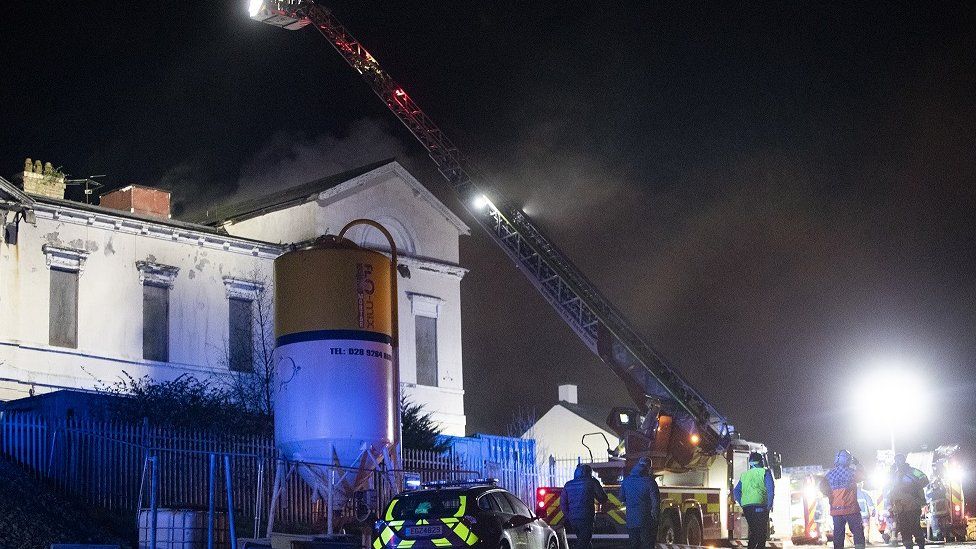 Old Downe Hospital fire being treated as arson attack - BBC News