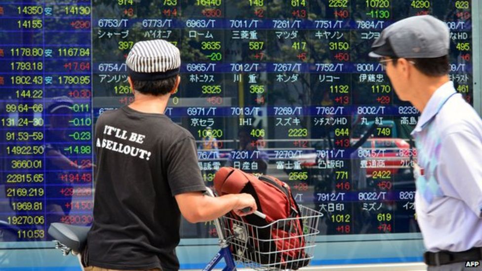 Asian stocks rise despite lower yuan - BBC News
