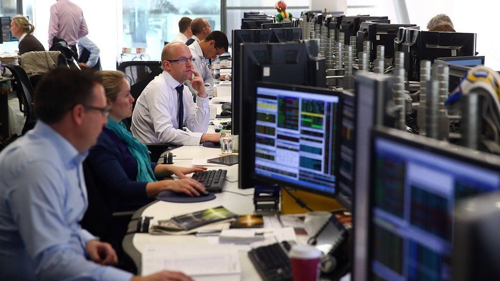 FTSE 100 dips as BT shares plunge - BBC News