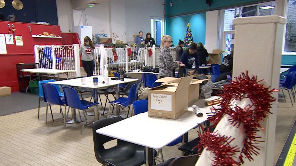 Hundreds expected at Manchester homeless charity at Christmas - BBC News