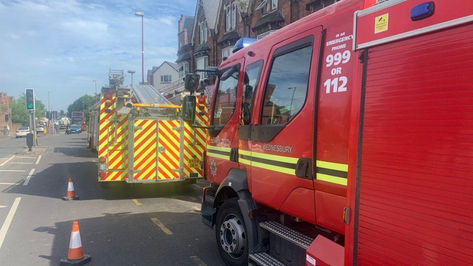 Handsworth: Man injured in suspected gas explosion at shop - BBC News