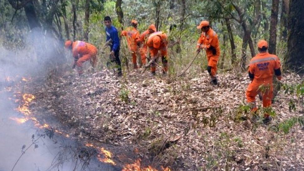India fires: Rainfall douses deadly blazes in Uttarakhand - BBC News