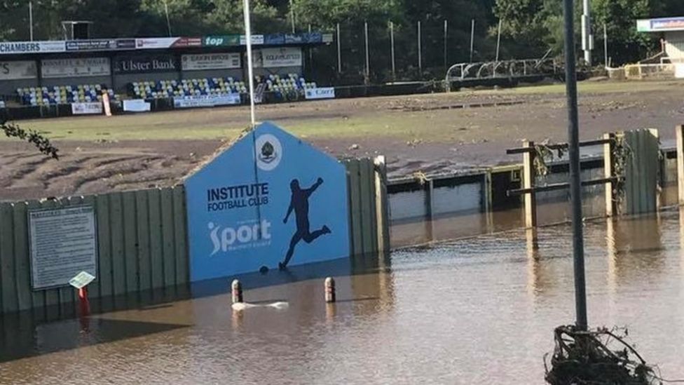 Institute FC: Flooded club moves closer to new home - BBC News