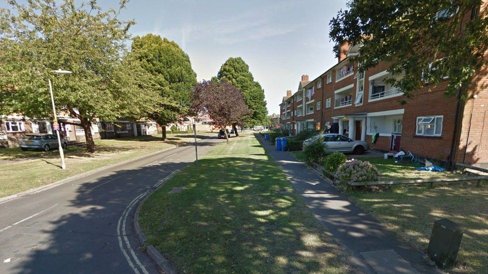 Man arrested over Aldershot double police assault - BBC News