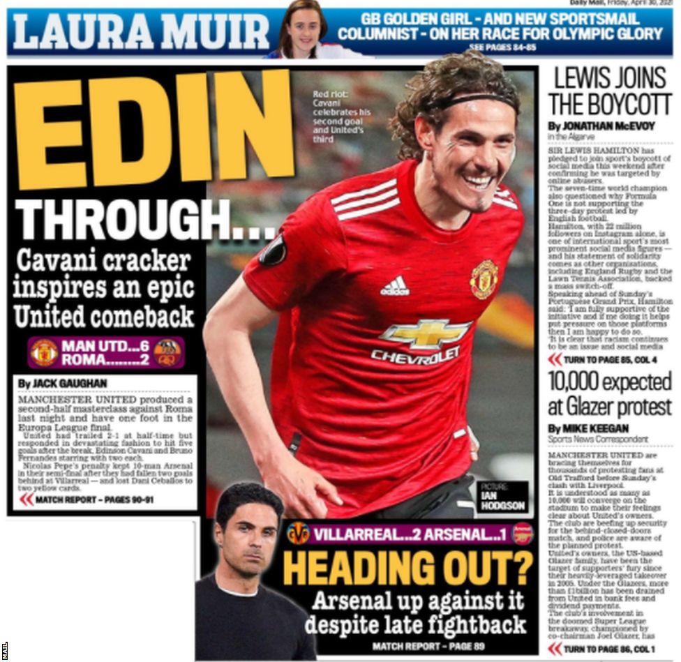 Friday's back pages - BBC Sport
