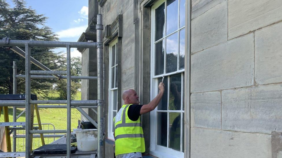 Restoration work starts on Grade I listed country house - BBC News