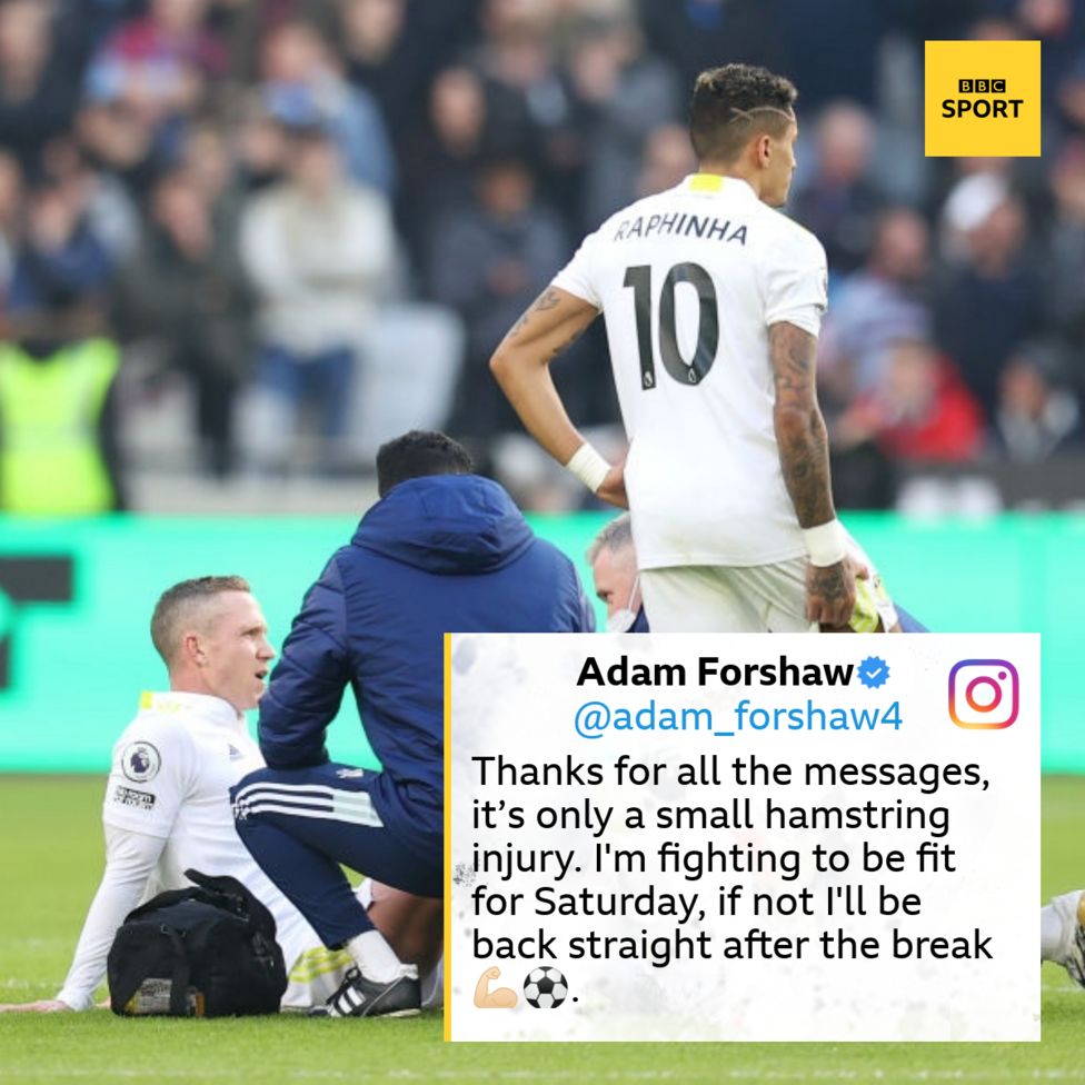'Small hamstring injury' - Forshaw - BBC Sport