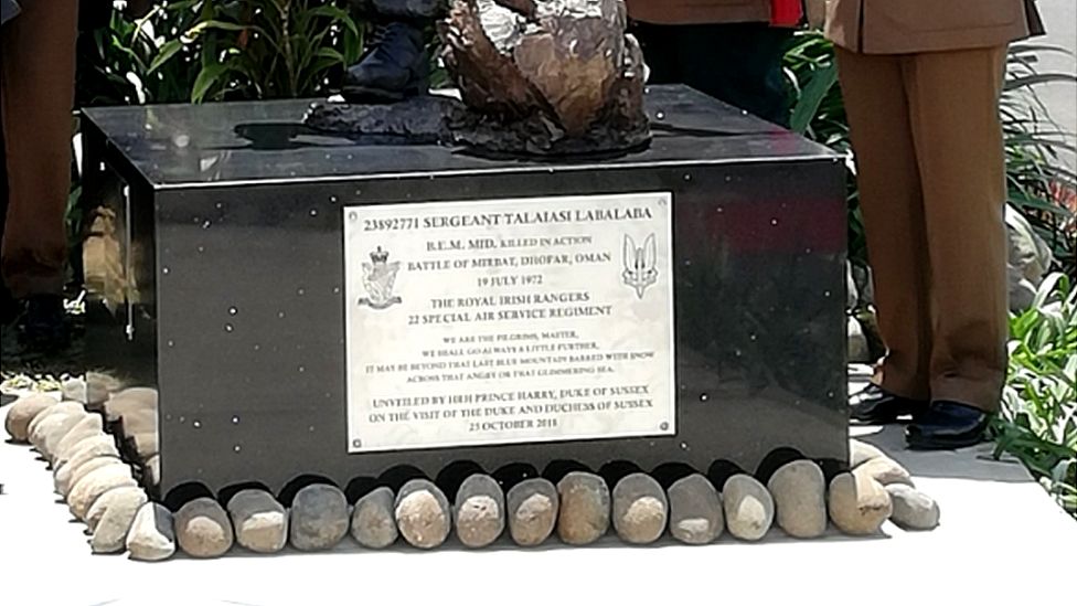 Meghan and Harry unveil statue of forgotten British-Fijian war hero ...