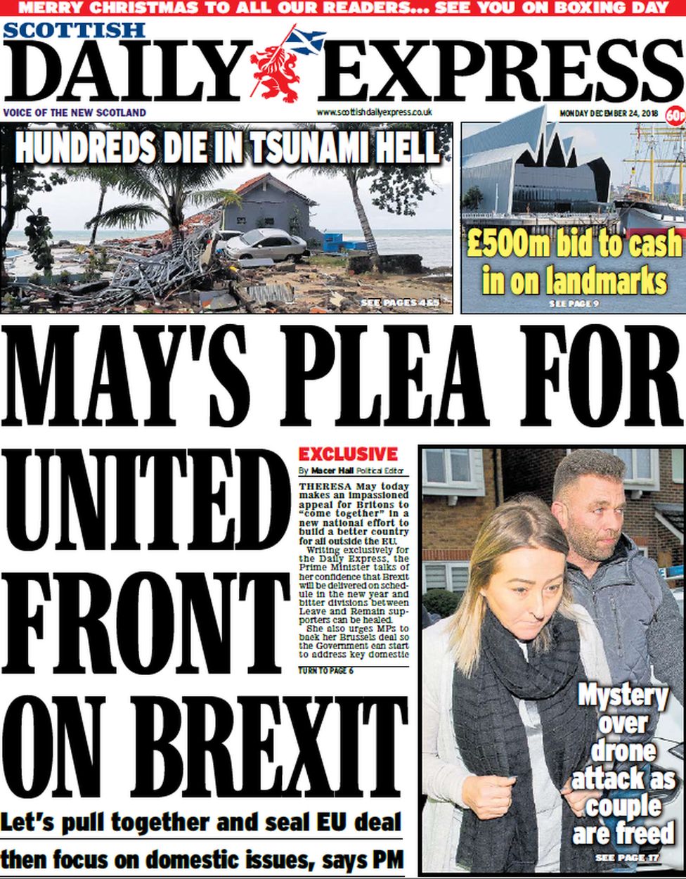 Scotland's papers: Tsunami leaves devastation in its wake - BBC News