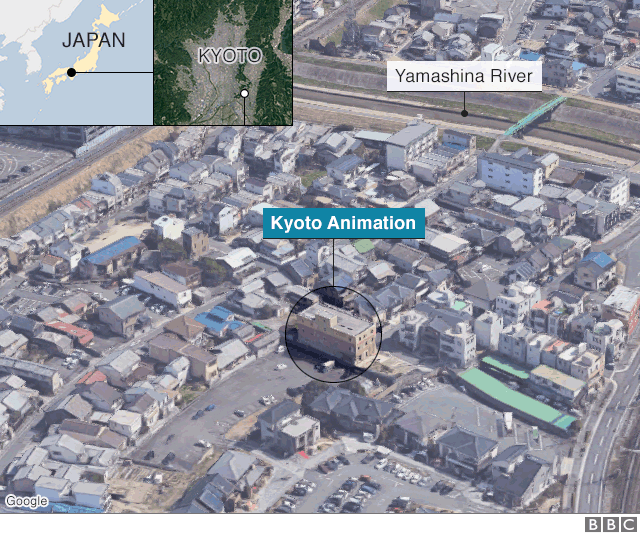 Kyoto Animation fire: Arson attack at Japan anime studio kills 33 - BBC ...