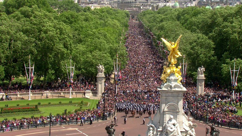 Trooping the Colour parade marks Queen's official birthday - BBC News
