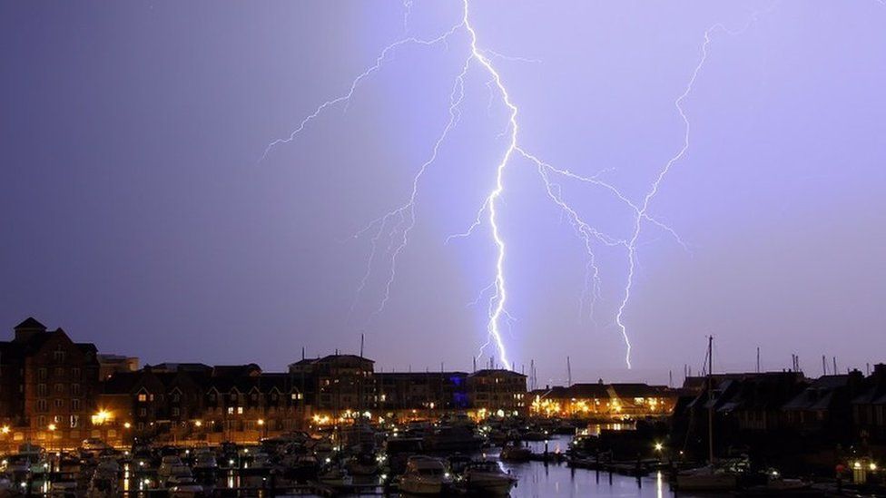 NI weather: Yellow thunderstorm warning issued for Sunday evening - BBC ...