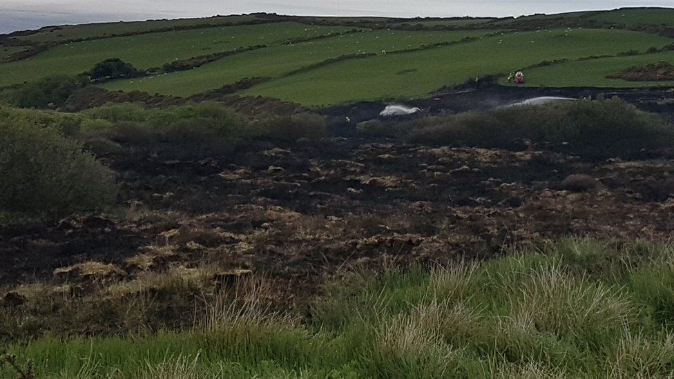 Bonfire warning after Isle of Man gorse fire - BBC News