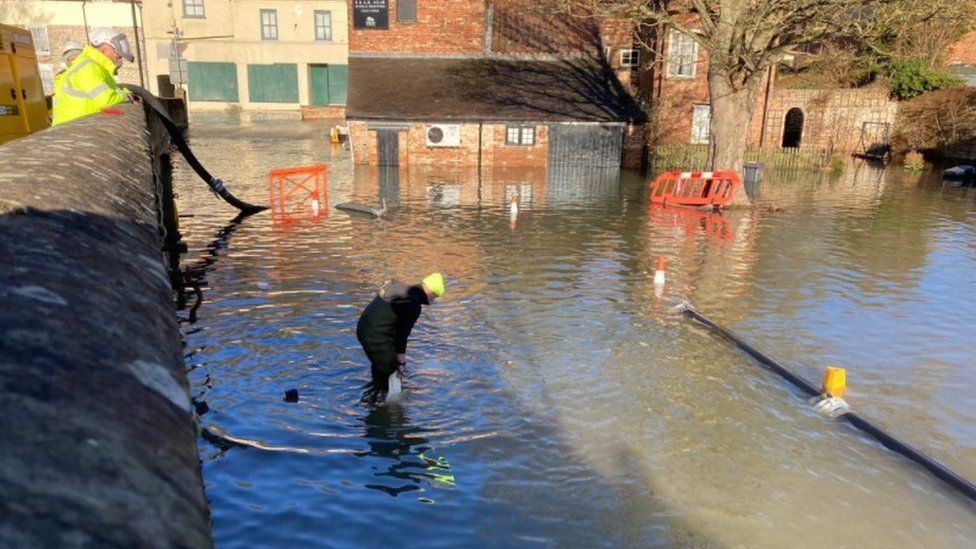 Storm Christoph: North Yorkshire flooding 'under control' - BBC News
