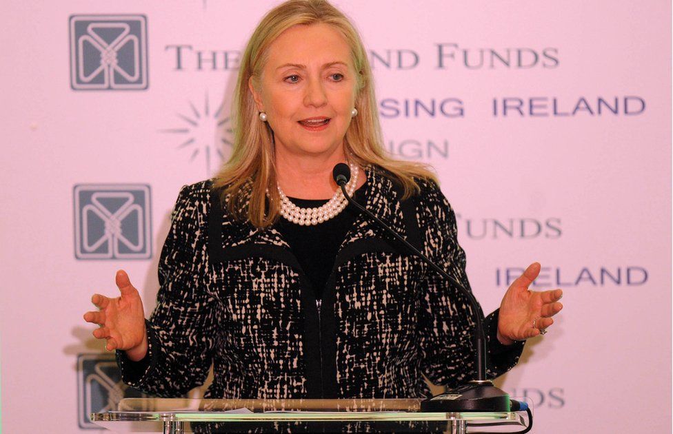 Hillary Clinton's connections to NI peace process - BBC News