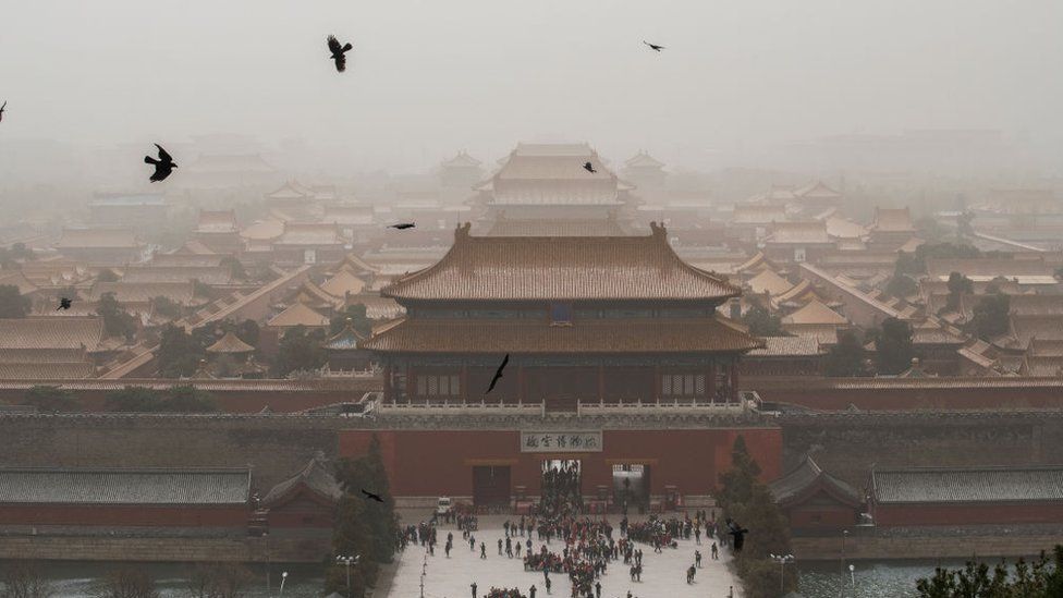 Why has the sun turned blue in Beijing? - BBC Newsround