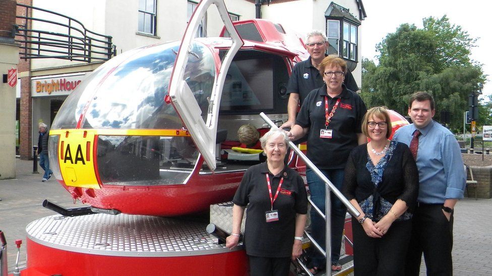 Stafford air ambulance shop closes after rate row - BBC News