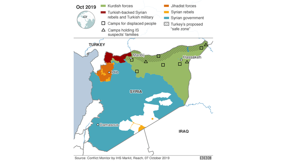 Turkey Syria offensive: More than 100,000 people have fled their homes ...