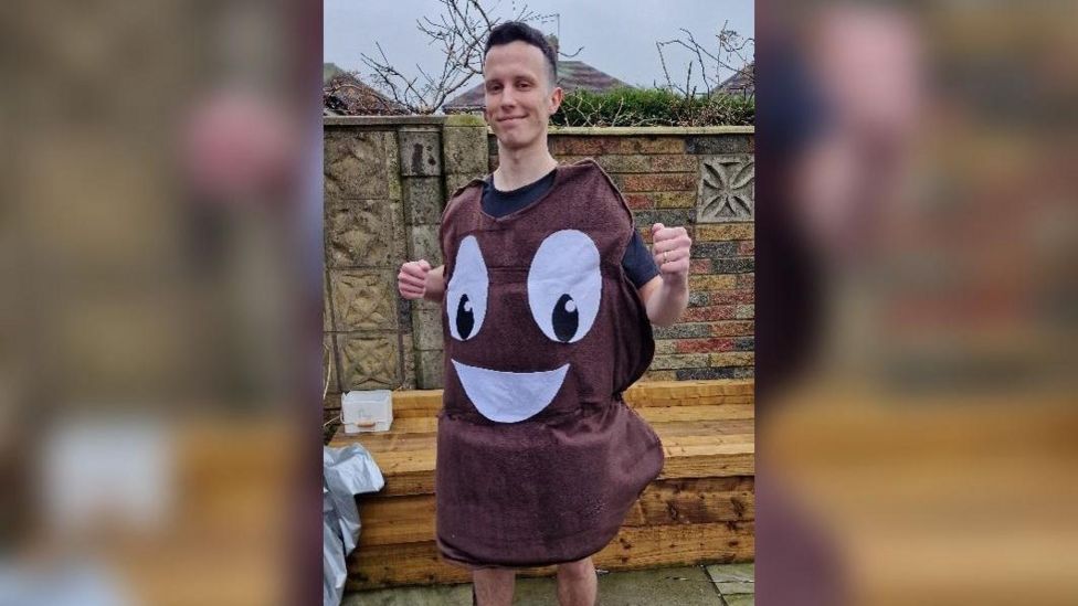 Man to make London Marathon record bid dressed as poo - BBC News