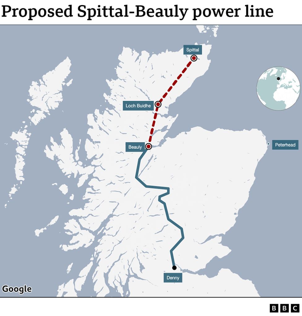 Campaigners fight 'pylon threat' to Highlands - BBC News