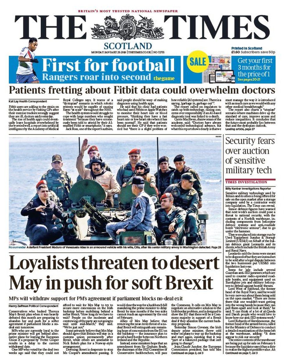 Scotland's papers: Countdown to Brexit as MPs to 'thwart' May - BBC News