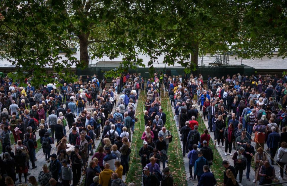 Watching the lying-in-state - 'The queue has a meditative magic of its ...