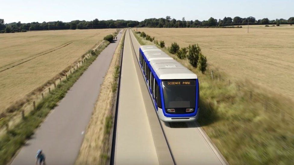 Cambridge vision includes self-driving buses and metro - BBC News