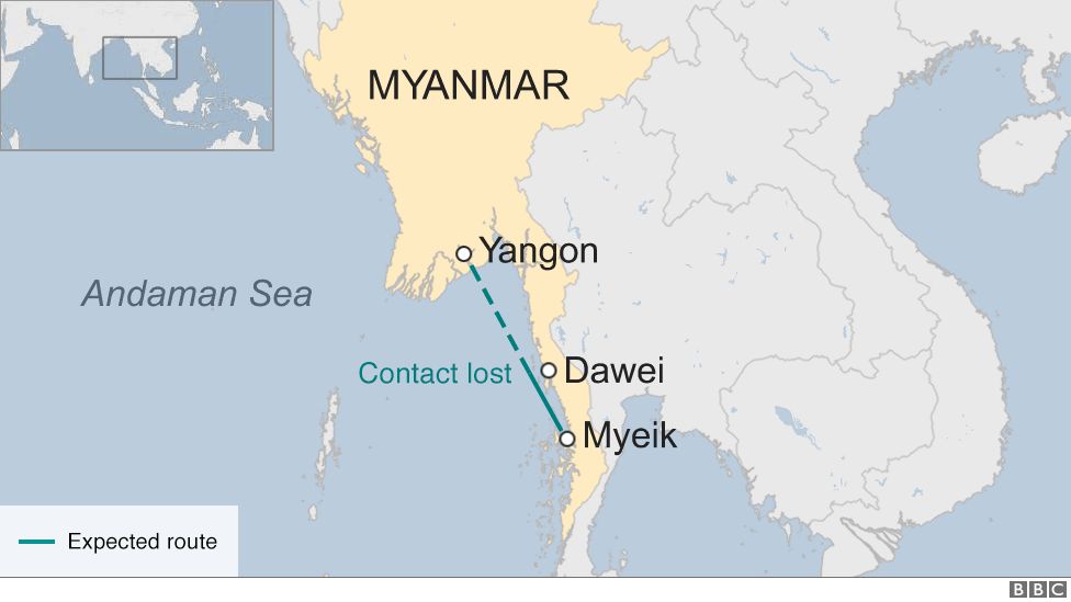 Myanmar plane: Bad weather blamed for Andaman Sea crash - BBC News