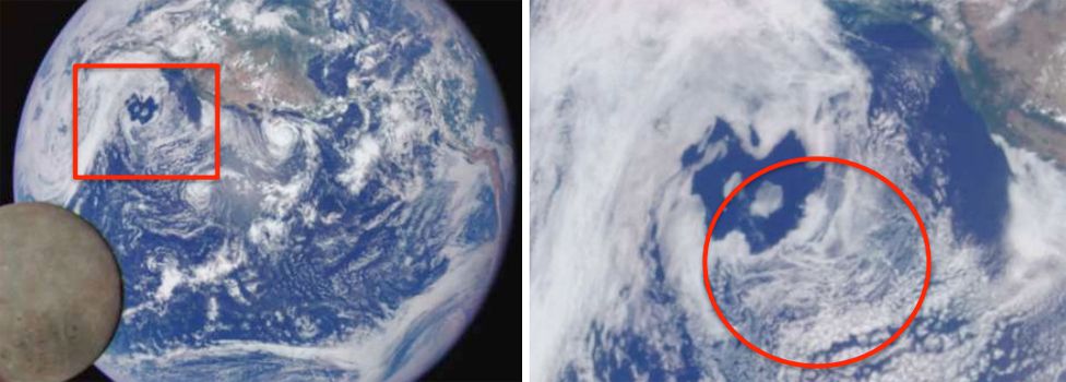 DSCOVR satellite's 'million mile camera' captures lunar eclipse - BBC News