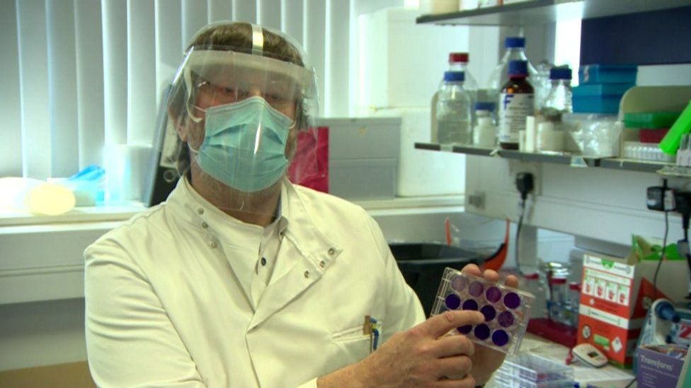 Coronavirus: Covid-19 samples tested in Belfast laboratory - BBC News
