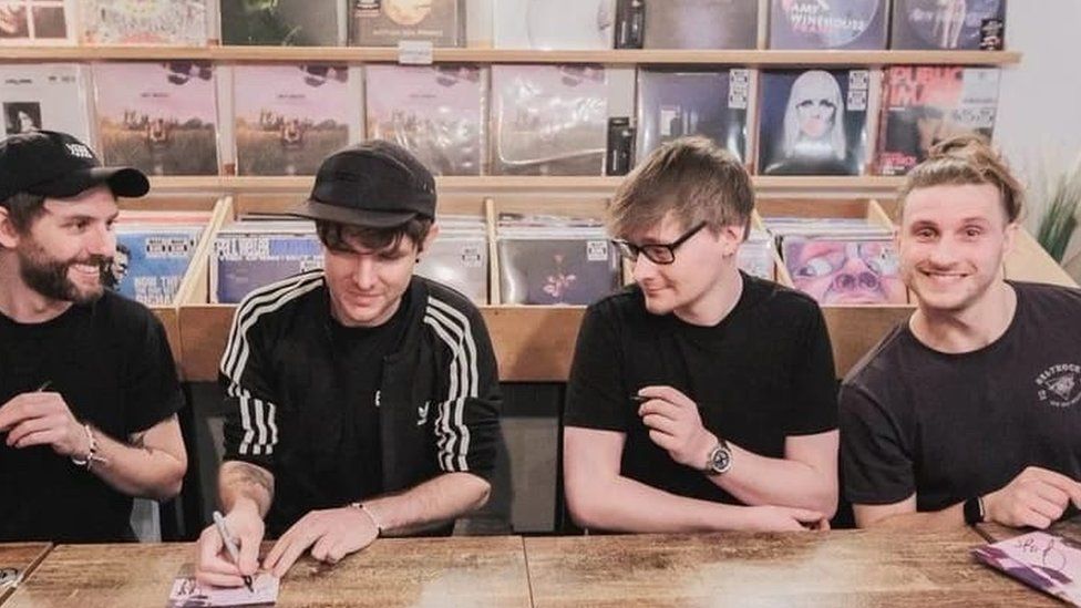 Pet Needs from Colchester celebrates top 10 album - BBC News