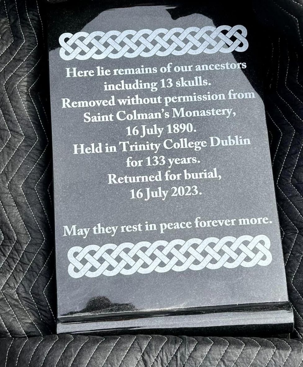 Inishbofin islanders' relief as stolen bones return - BBC News