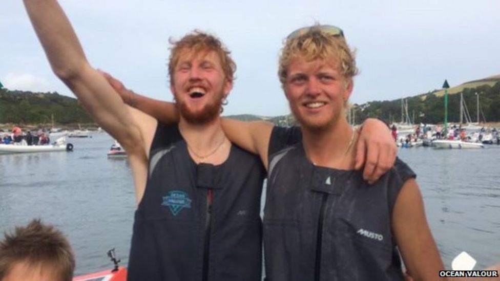 British men become youngest to row Atlantic Ocean - BBC News
