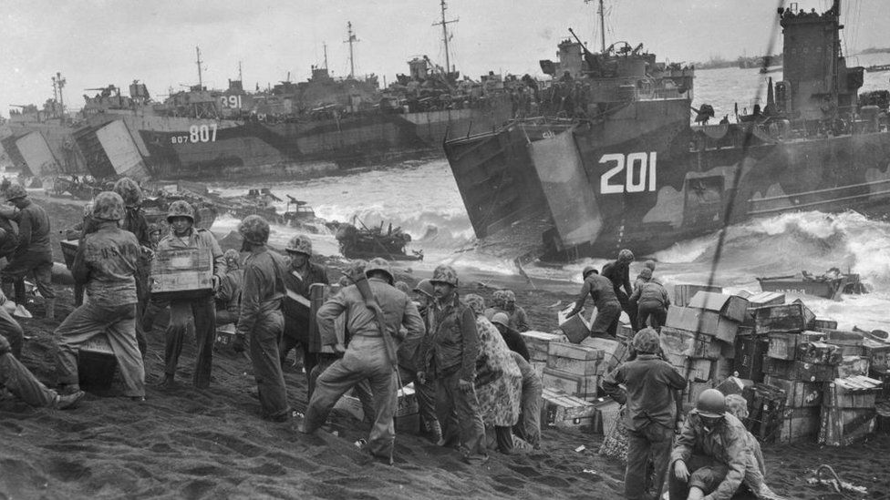Sunken WWII 'ghost' ships re-surface after tremors in Japan - BBC Newsround