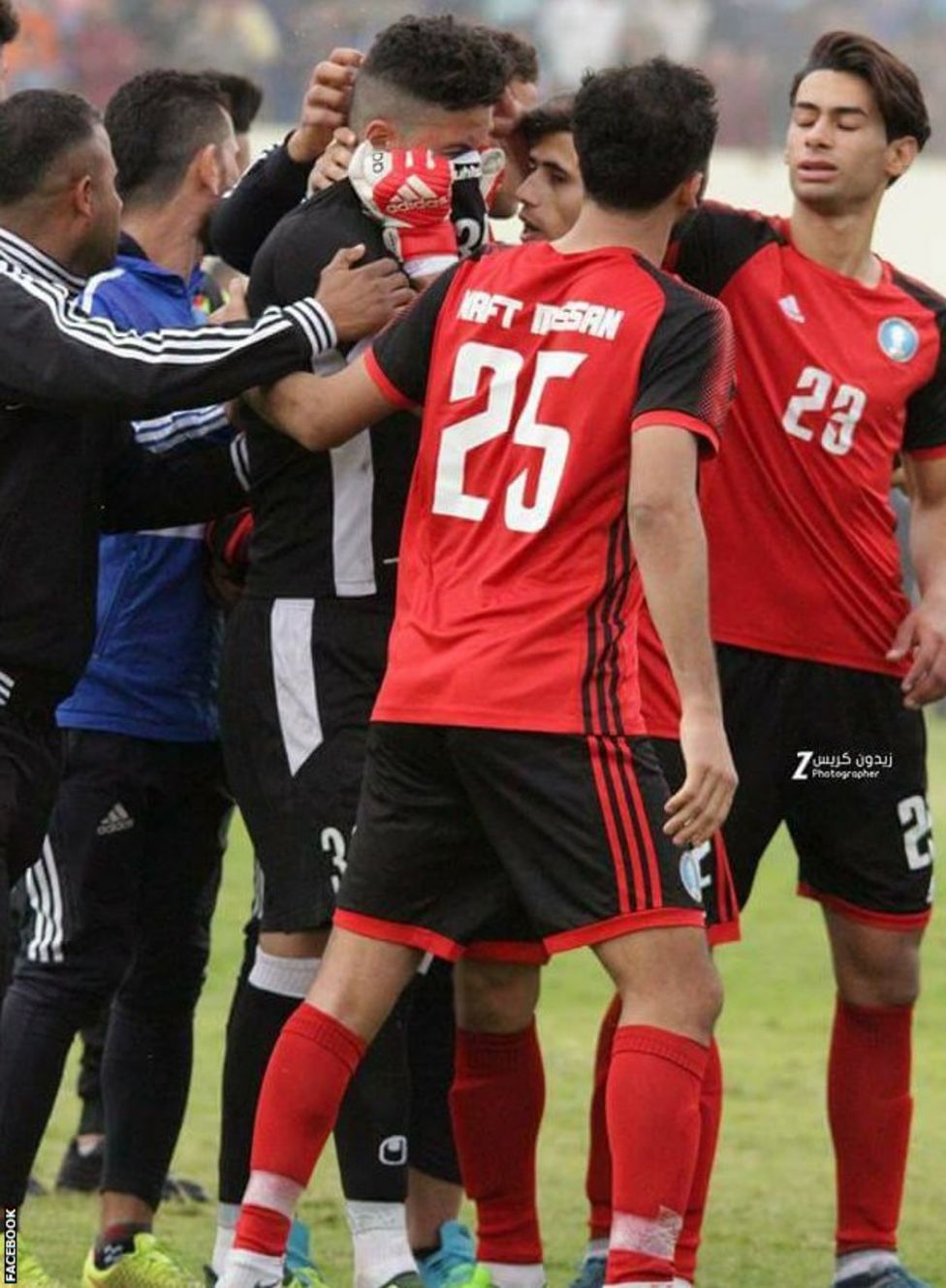 Goalkeeper Alaa Ahmed plays in Iraq Premier League match after son's ...