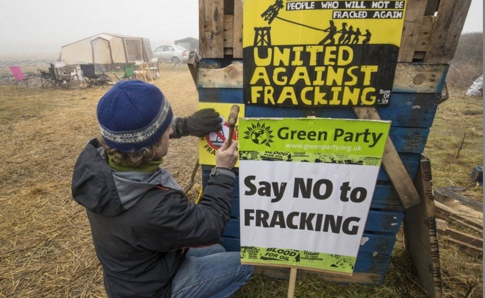 Ryedale fracking: Protest camp has 'national focus' - BBC News