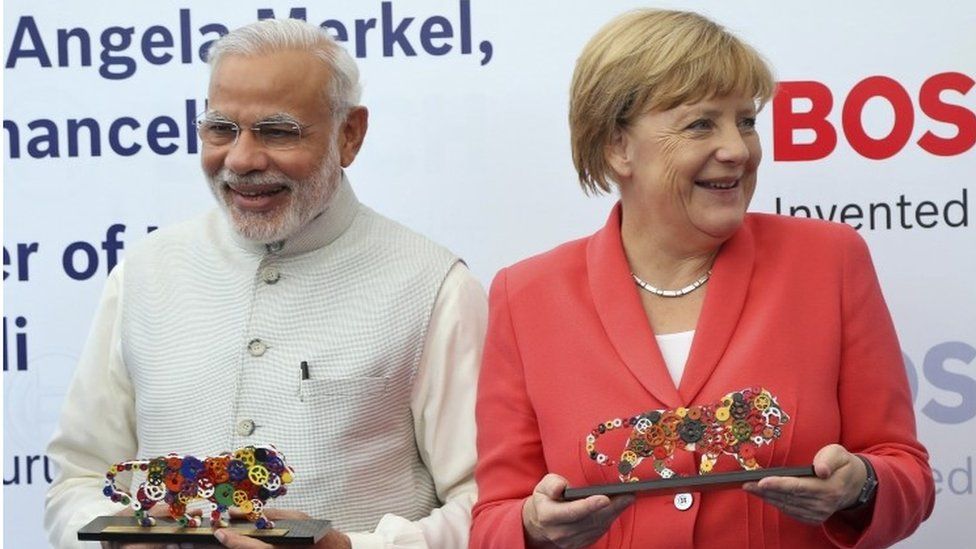 Modi urges Germany to invest in India - BBC News
