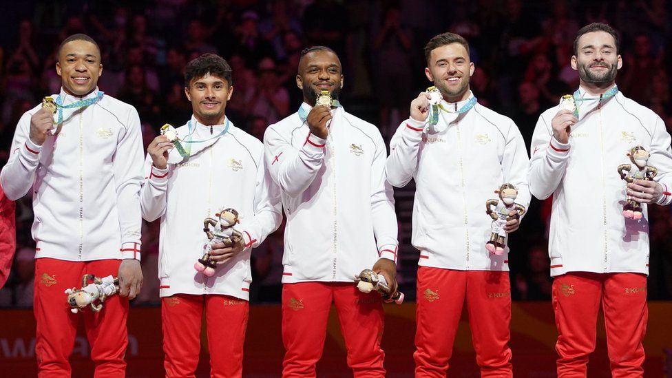 Commonwealth Games: England win third gold in a row in gymnastics - BBC ...