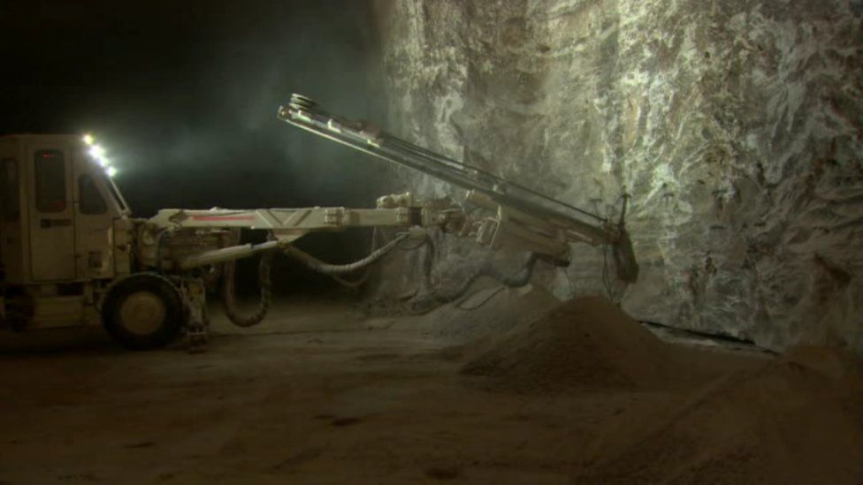 Pure Grit: The Carrickfergus mine from the Triassic period - BBC News
