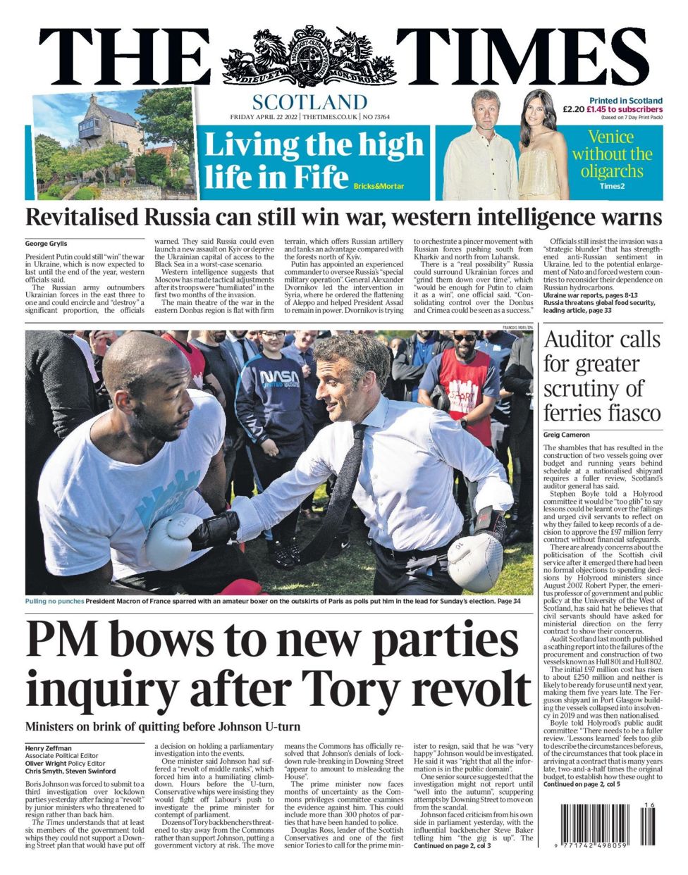 Scotland's papers: New Partygate probe and Tory rebellion - BBC News