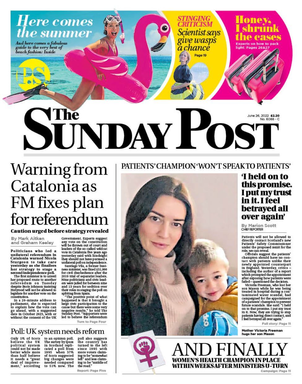 Scotland's papers: FM says independence 'essential' and MP investigated ...
