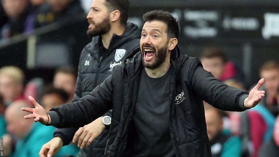 West Brom boss Carlos Corberan promises to improve touchline behaviour ...