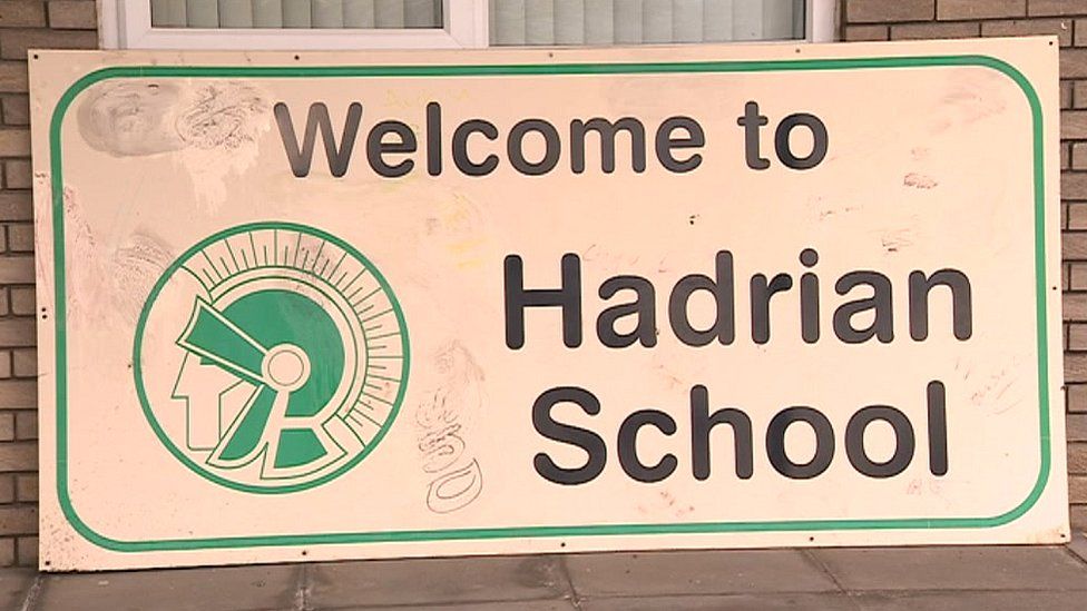 Hadrian School vandal attack declared 'hate crime' - BBC News
