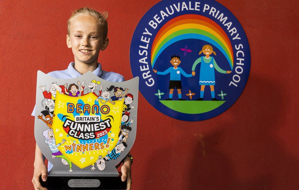 Year 5 pupils crowned funniest class in Beano joke competition - BBC News