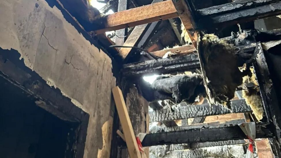 Family in Stafford house fire felt like 'hindrance' to landlord - BBC News