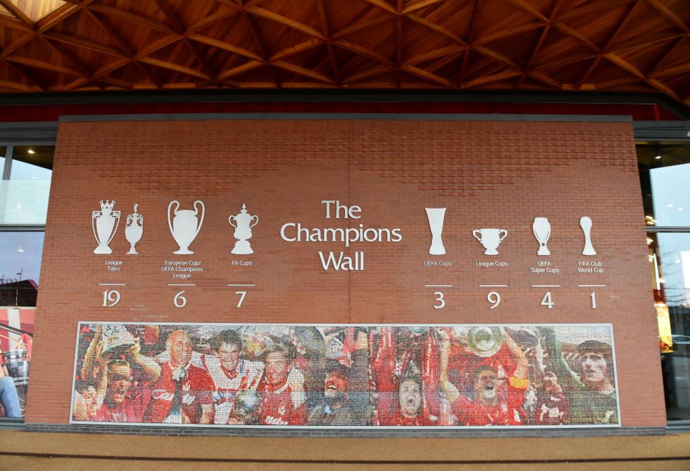 Anfield 'Champions Wall' gets an upgrade - BBC Sport