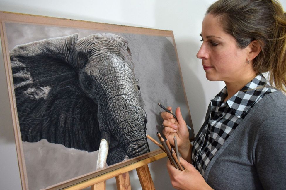 Newquay woman in final for Wildlife Artist of the Year - BBC News