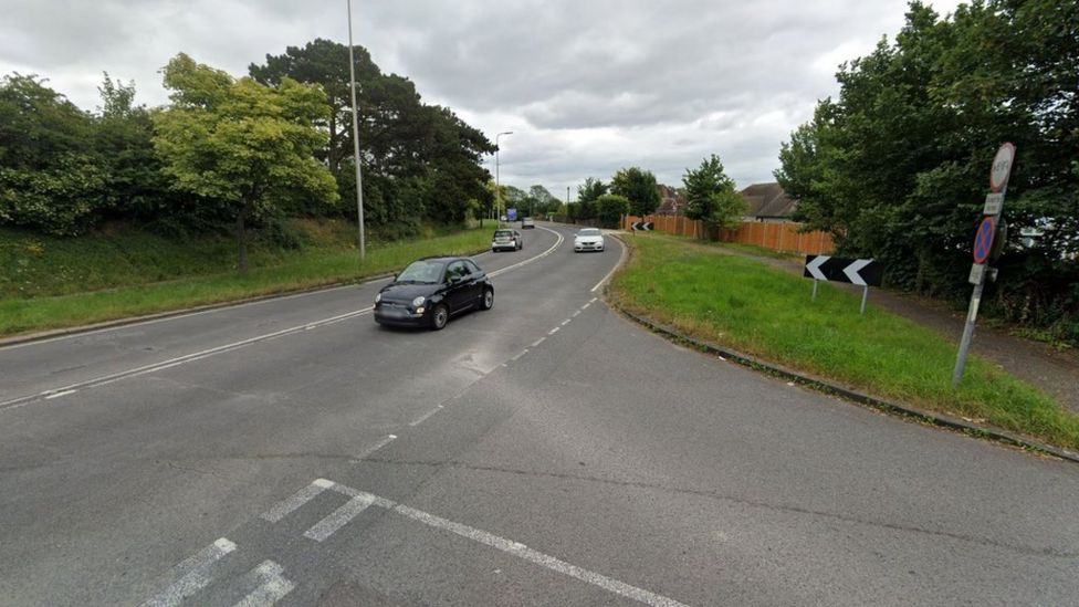 A27: Man taken to hospital after crash with stationary police car - BBC ...
